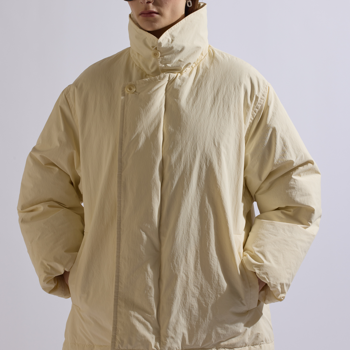 Puffer Down Wrap Jacket in Cream – The NKC Store